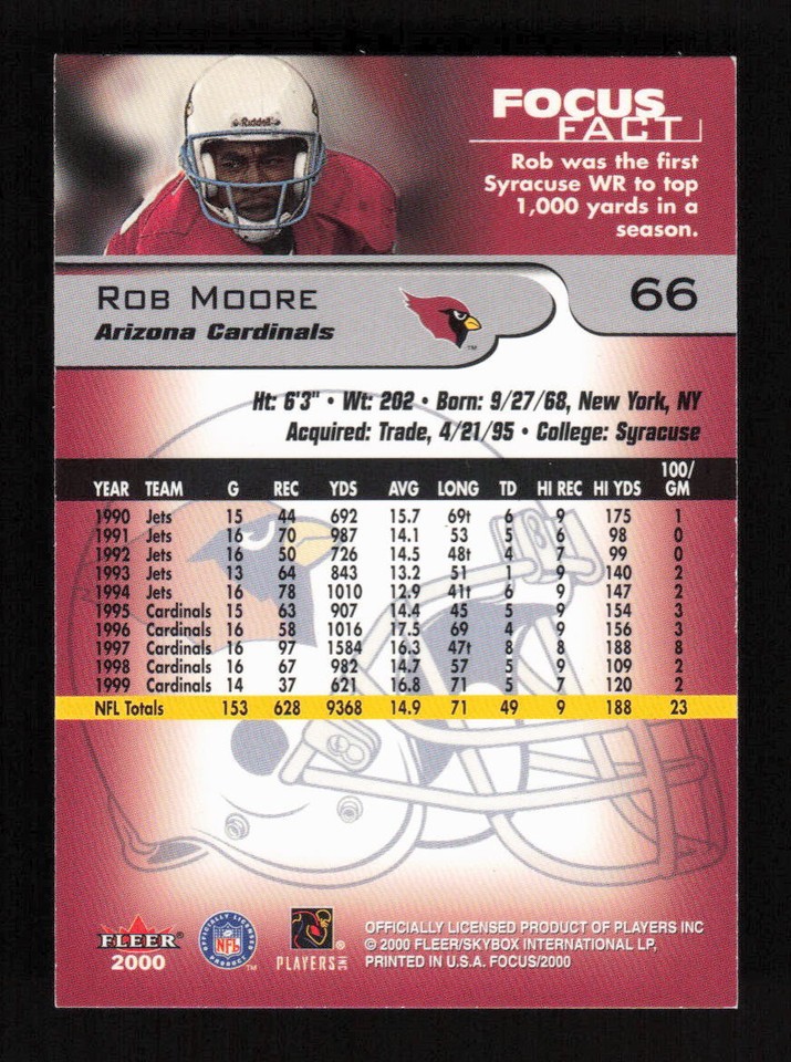 2000 Fleer Focus Rob Moore #66 | eBay