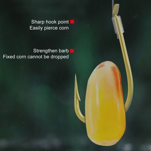 30pcs Barbed Fishhooks Sharp Tip Catching Fish Freshwater Sea Tackle ...