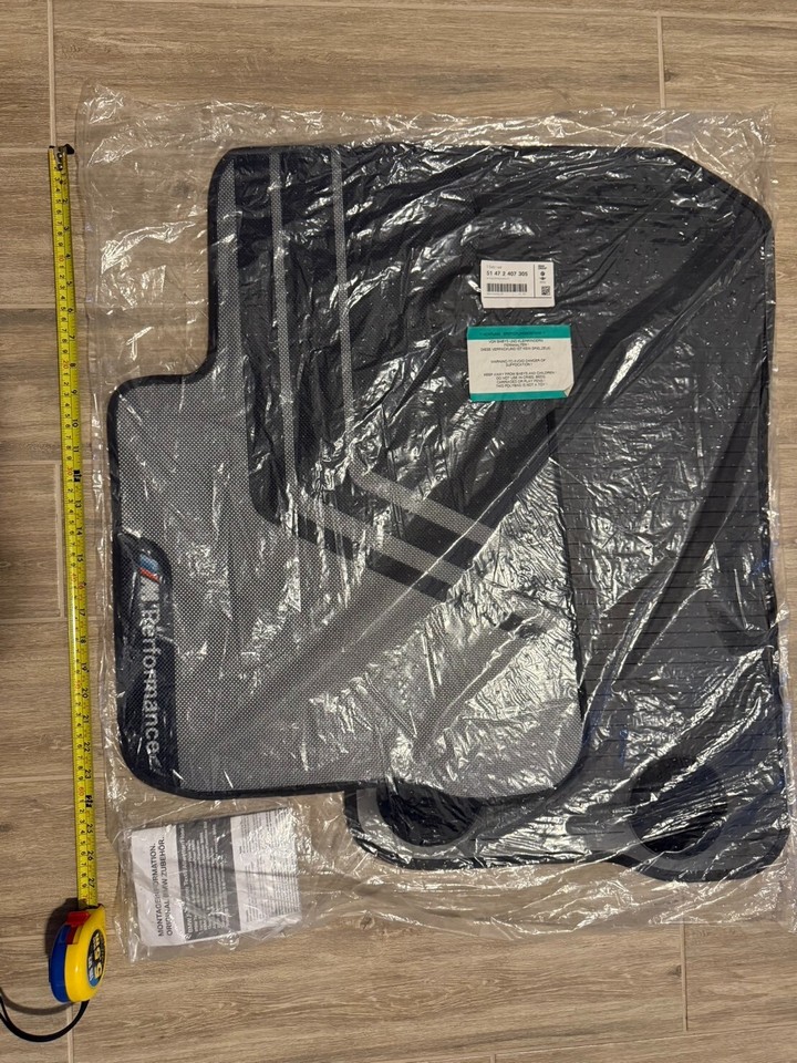 NIB Genuine BMW BMW M Performance Floor Mats - Front 51-47-2-407-305 | eBay