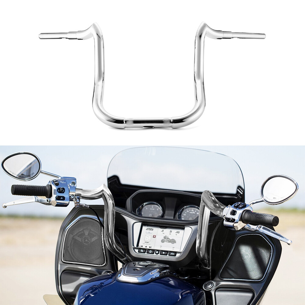 14" Meat Hook APE Hanger Baagger Handlebars 1-1/2" Fat Bar For Indian ...