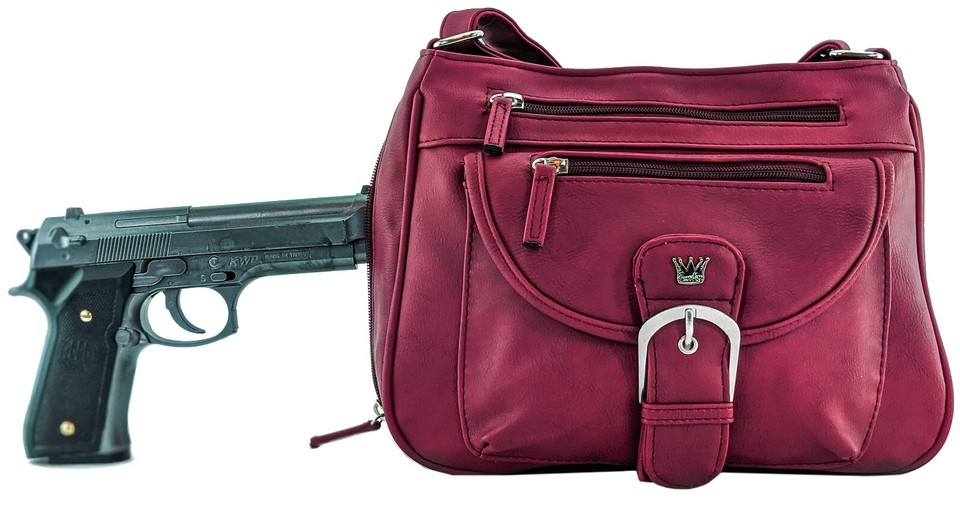 Purse King Pistol CCW Concealed Carry Handbag & Crossbody Bag, Gun ...