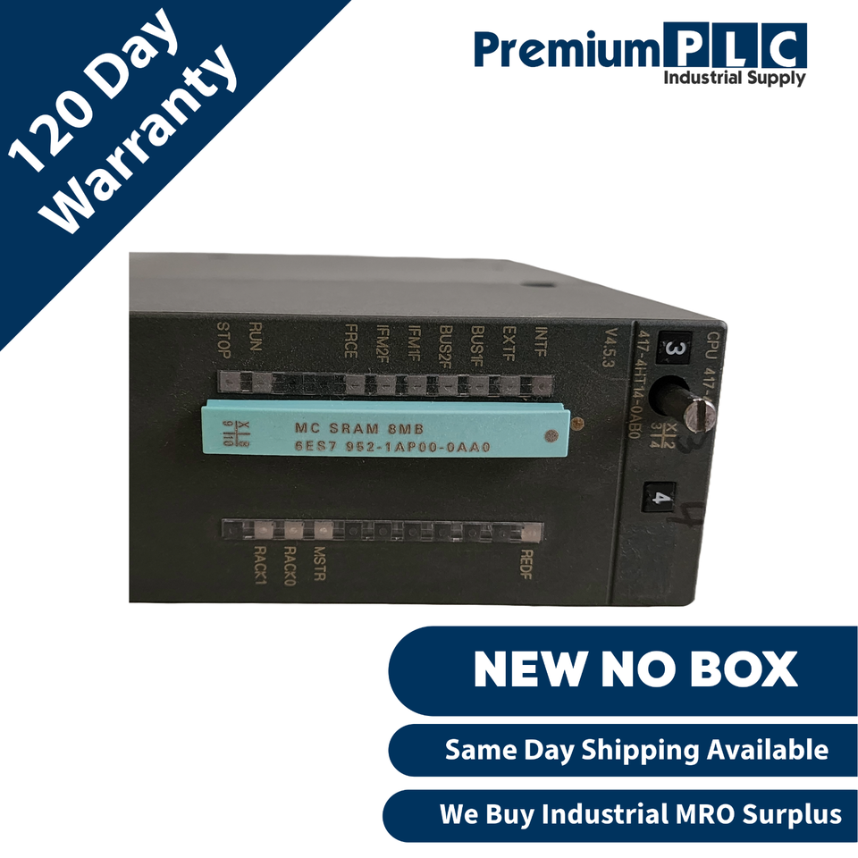 NEW SIEMENS 6ES7417-4HT14-0AB0 / 6ES7 417-4HT14-0AB0 SIMATIC S7-400H ...