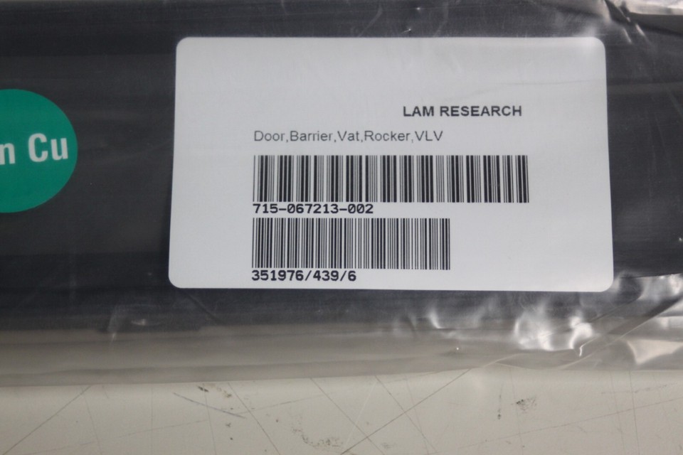 715-067213-002 / DOOR BARRIER VAT ROCKER VLV NON-CU / LAM RESEARCH ...