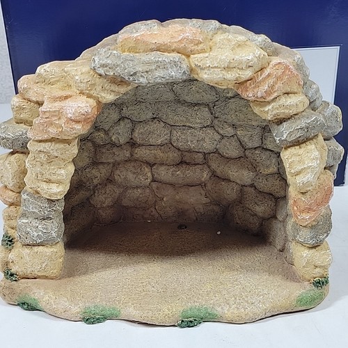 Fontanini Stone Grotto Cave Nativity Creche Set Holy Family Light 5 ...