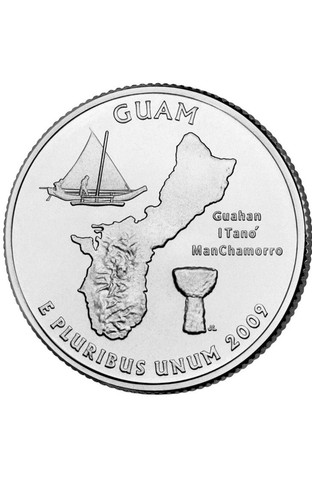 2009 D Guam, U.S Territory State Quarter. Uncirculated from US Mint ...