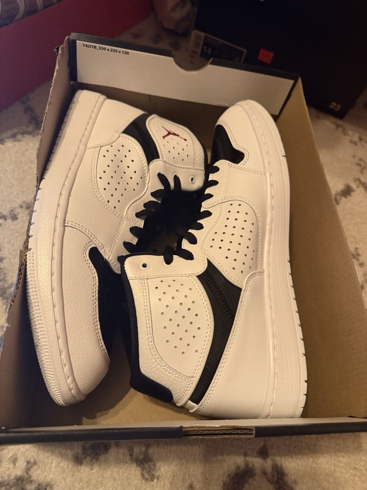 Nike Air Jordan Access White Gym Red Black Men Shoes AR3762-101 Sizes ...