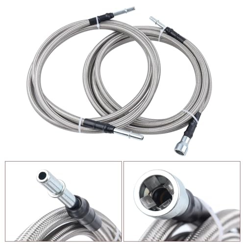 Stainless Fuel Lline kit 819-840 Flexible Braided Lines Stainless Steel ...