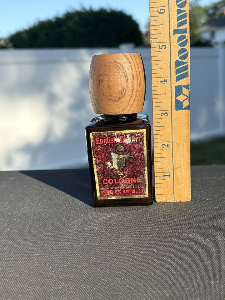 Vintage English Leather Cologne 4 oz New Old Stock - Wooden Cap MEM Co ...