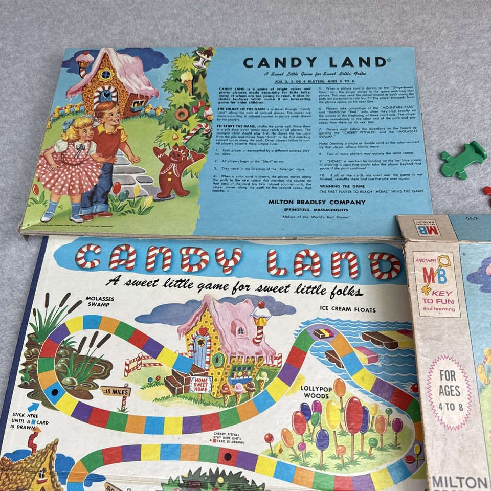 Vintage 1955/1962 Candy Land Candyland Milton Bradley Board Game | eBay