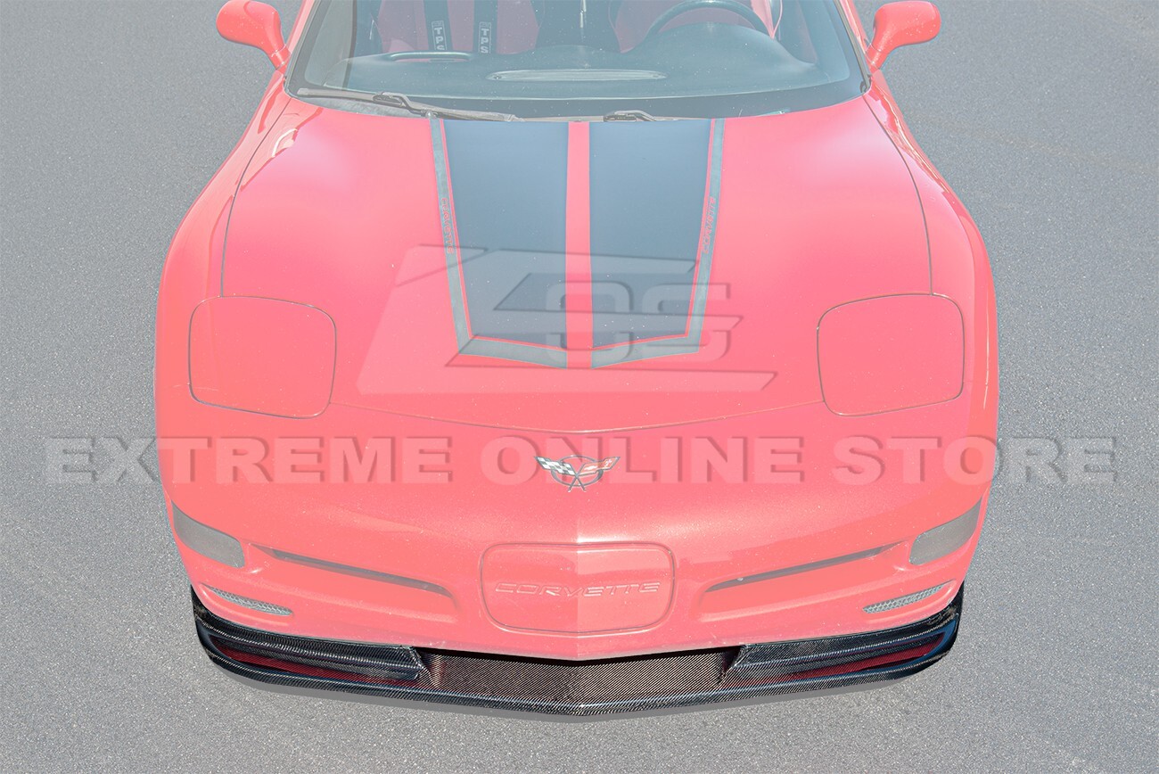 For 97-04 Corvette C5 | Performance Carbon Fibe Front Bumper Vented Lip ...