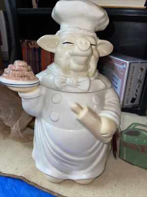 Vintage Cooks Club Pig Ceramic Cookie Jar | eBay