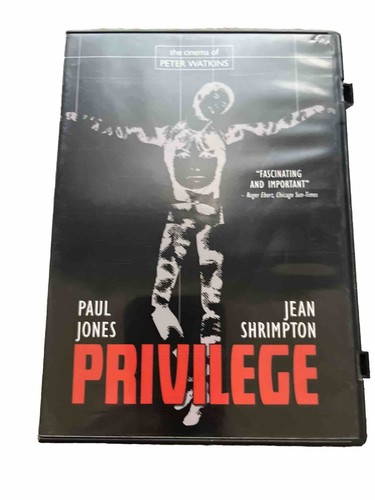 Privilege DVD By Peter Jones Jean Shrimpton Watkins (Rare) With Booklet ...