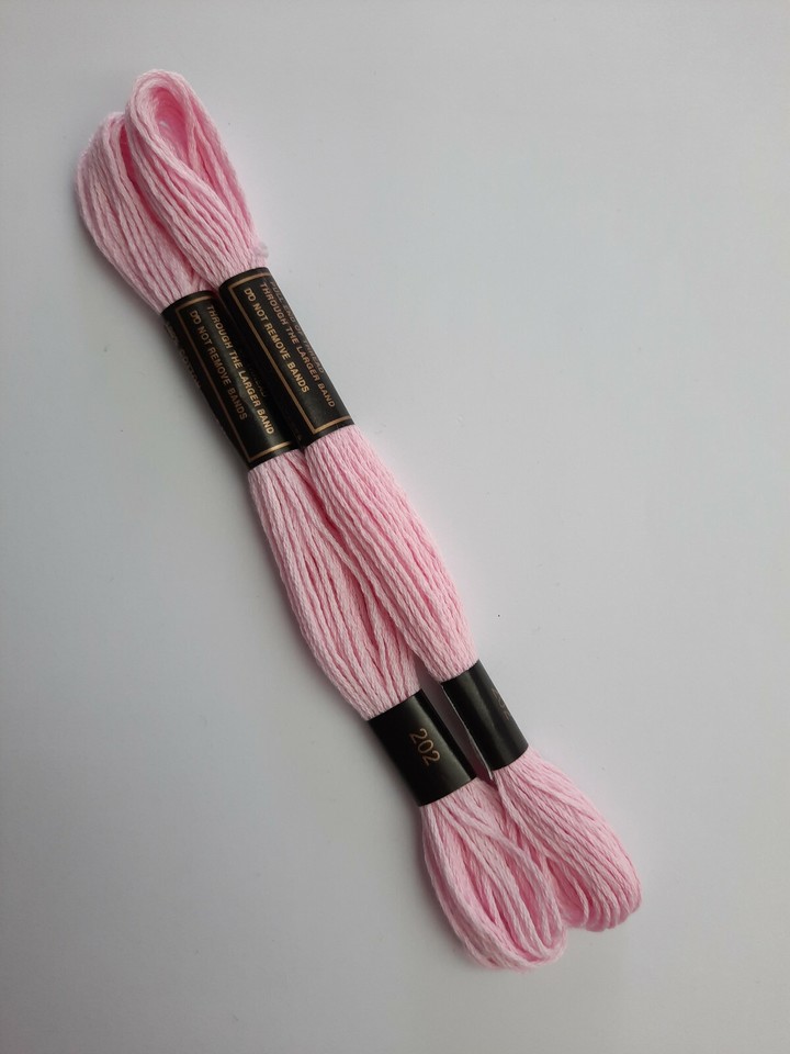 Embroidery thread Trebla x 3 pack 8 metre mercerised 100% cotton - 100 ...