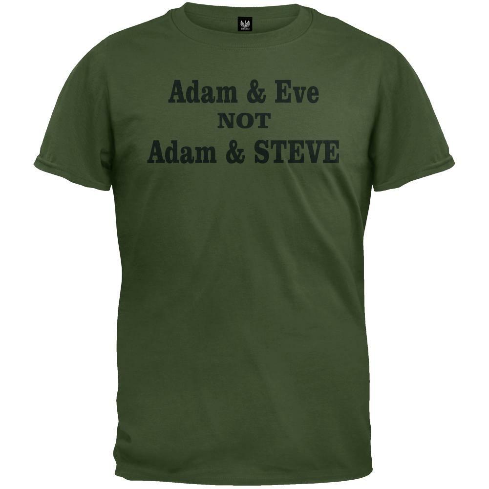 Adam and Eve Not Adam and Steve T-Shirt | eBay