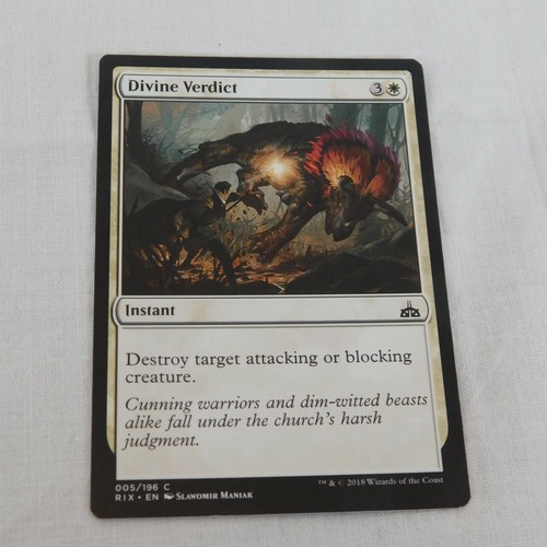 Divine Verdict MTG 2018 White Instant 005/196 Rivals of Ixalan Common ...