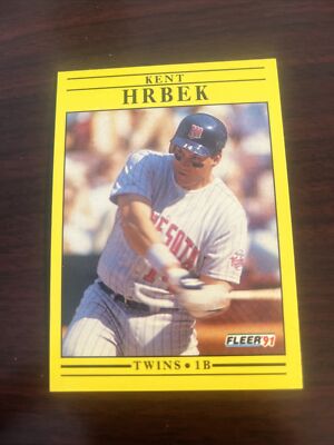 1991 Fleer Kent Hrbek #614 Minnesota Twins | eBay