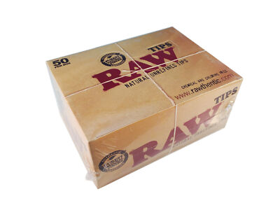 50 RAW Unbleached Card Filter Tips Roach 100% Chlorine & Chemical Free ...