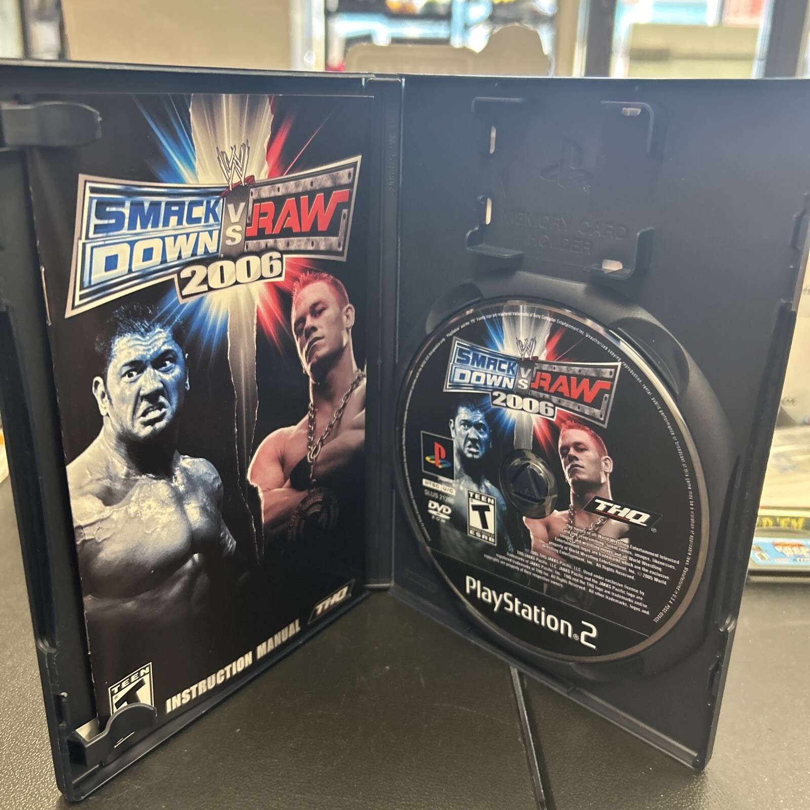 WWE SmackDown vs Raw 2006 PS2 Sony PlayStation 2 CIB Game Complete ...