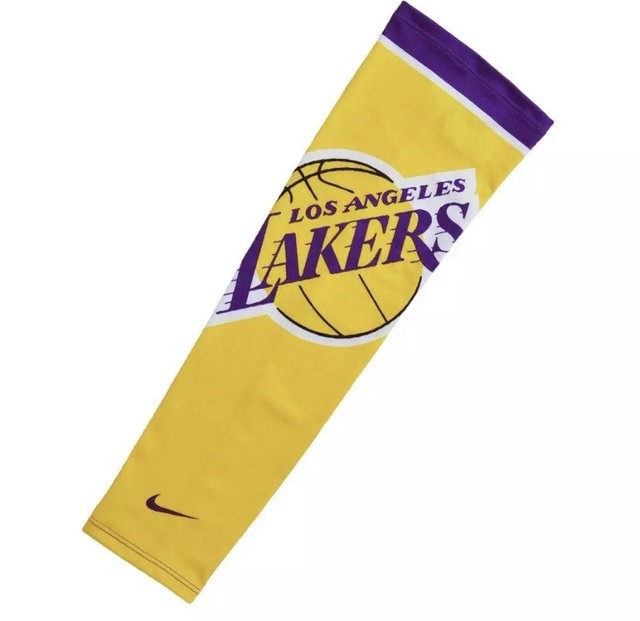 NIKE NBA Los Angeles Lakers Elite Shooter Arm Sleeve Youth sz Large / X ...