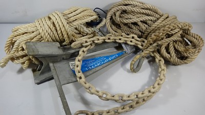Danford Vintage 13-S - Standard Lightweight Boat Anchor With Rope ...