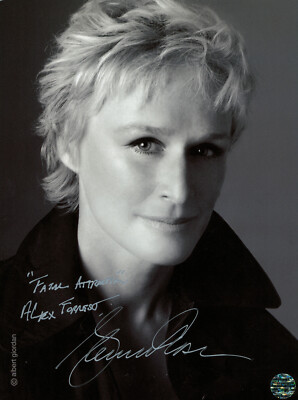 Glenn Close Signed Autograph 7.5x10 photo Fatat Attraction Rare ...