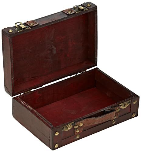 tm Oldfashioned Small Suitcase/decorative Box With Straps | eBay