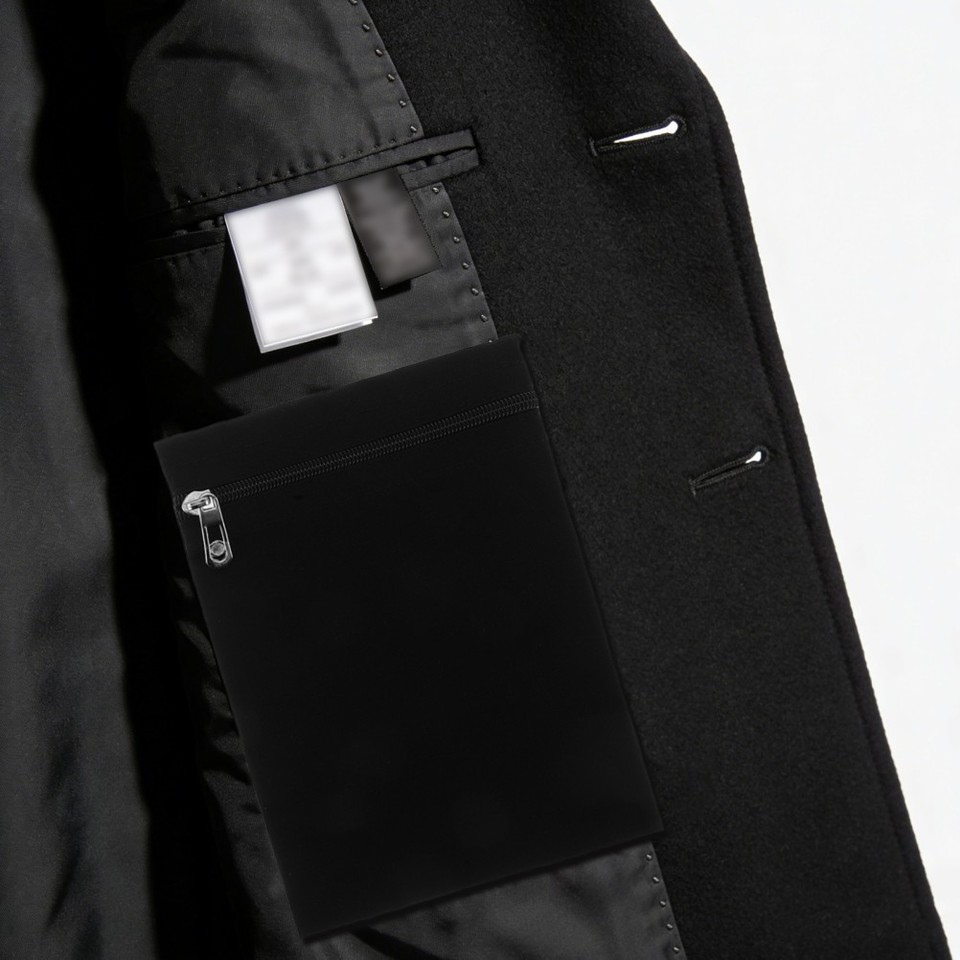 2 Pcs Hidden Pocket Jacket inside Phone Zipper for Clothes Coat ...
