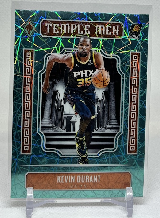 2023-24 Panini Phoenix Teal Lazor Prizm Temple Men Kevin Durant Suns #1 ...
