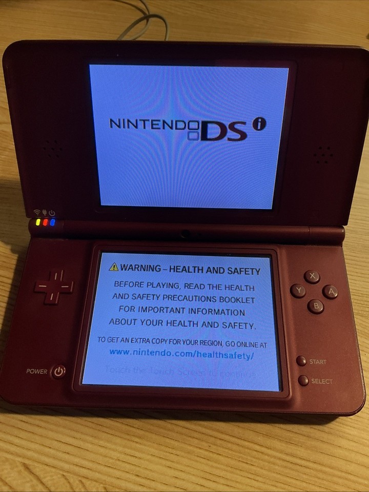 Nintendo DSi XL Console Burgundy, Maroon Red USA MODEL, Fully ...
