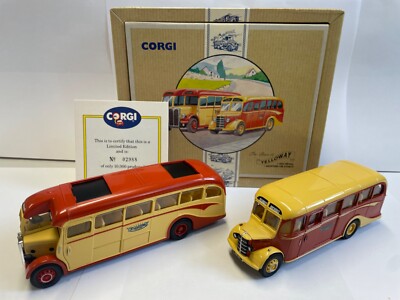 Corgi # 97063 The Buses Of Yelloway Set Of 2 . 1:50 Scale Diecast ...
