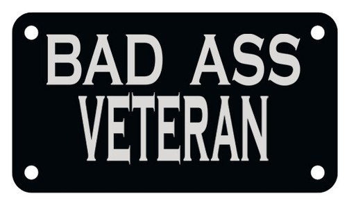 BAD ASS VETERAN ATV 4" x 7" Motorcycle License Plate | eBay