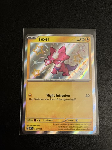 Toxel - Pokémon TCG Paldean Fates 140/091 - Shiny Holo Rare | eBay