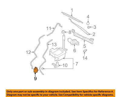 HYUNDAI OEM 06-17 Accent Wiper Washer-Windshield-Washer Pump 985102J500 ...