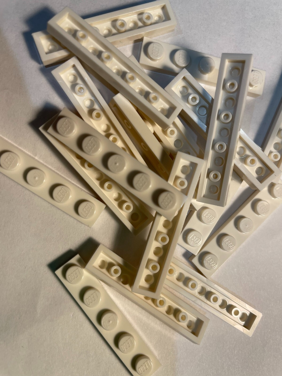LEGO- NEW-#78329-WHITE- 1 x 5 PLATES-10 PIECES-RARE | eBay