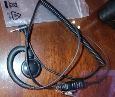 Swivel Earpiece with PTT Mic for Motorola Radios CLS1110, CP110, CP200 ...