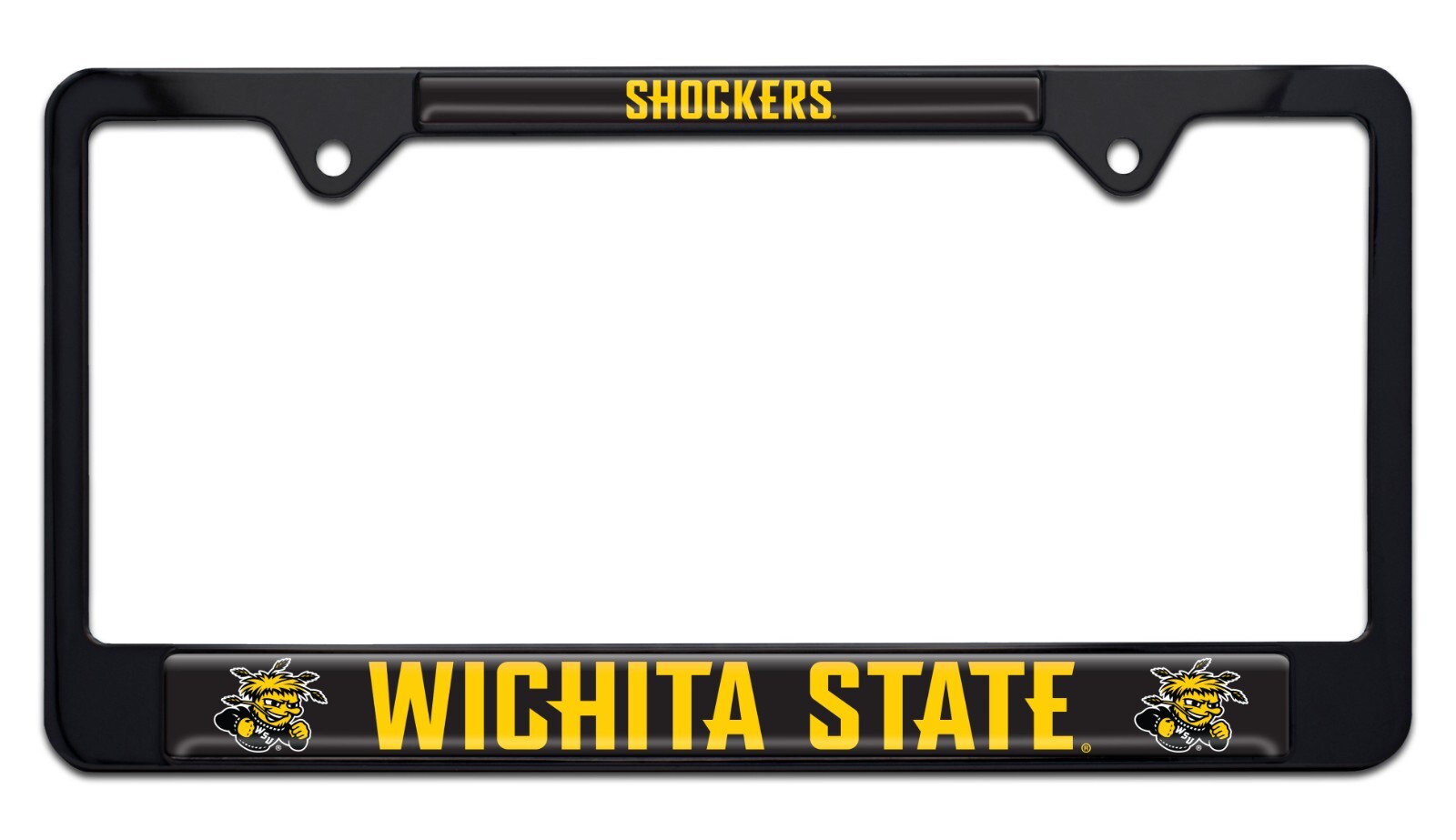 Wichita State Shockers Black Metal License Plate Frame | eBay