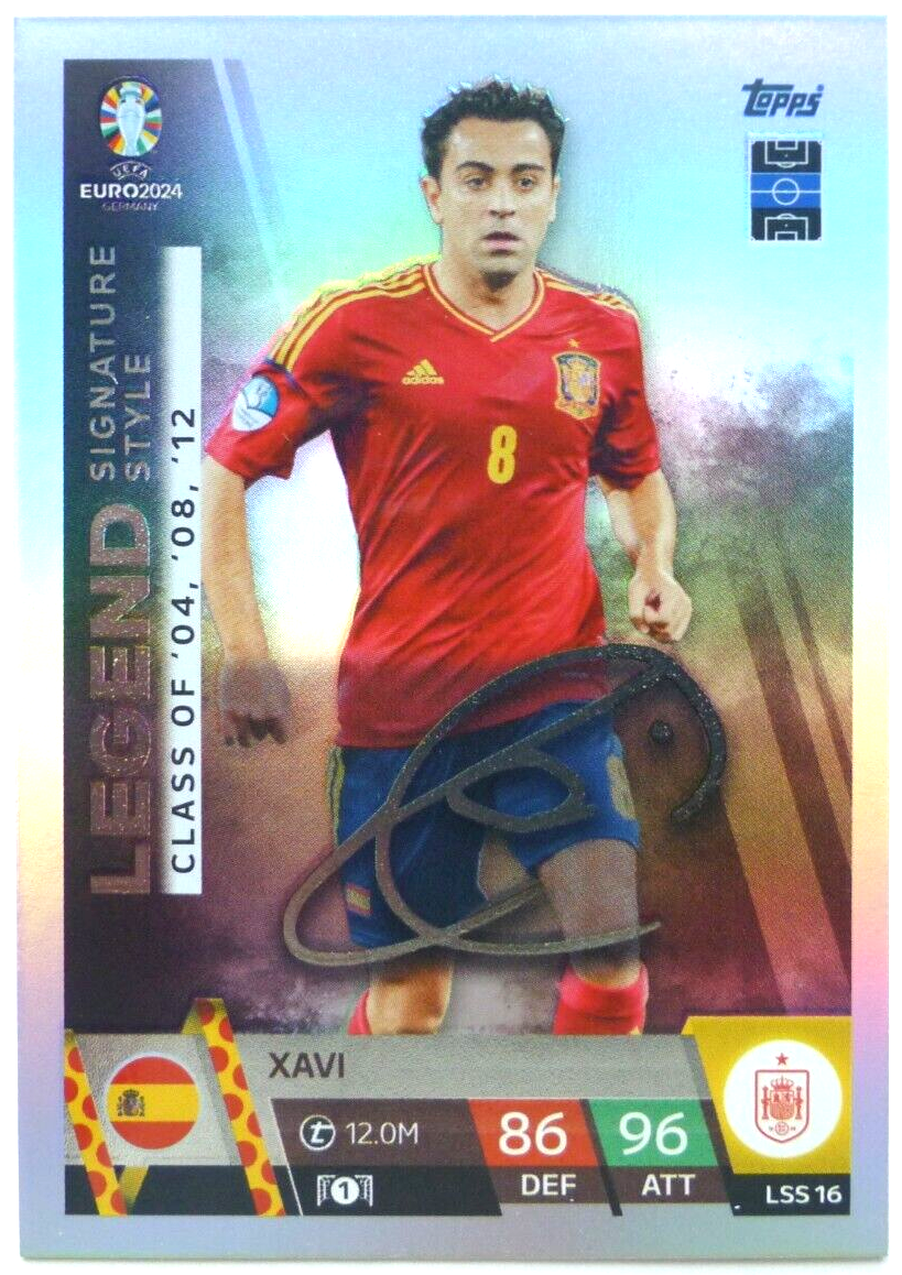 EM 390 Topps Match Attax Euro 2024 Xavi Legend Signature Style LSS16 | eBay