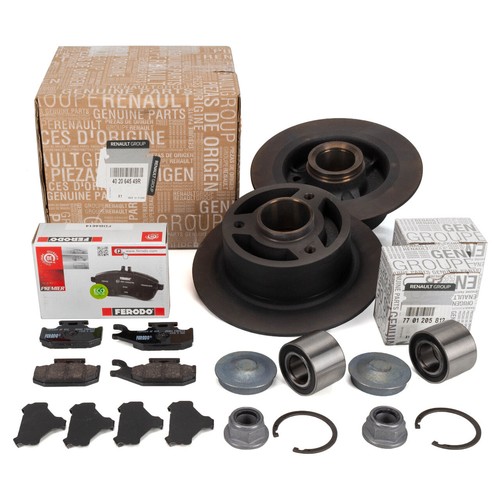 ORIGINAL Renault Bremsscheiben + Radlager + FERODO Beläge TWIZY (MAM ...