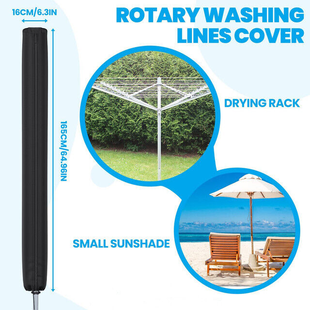 Rotary Dryer Washing Line Cover with Zip 420D Heavy Duty Waterproof ...