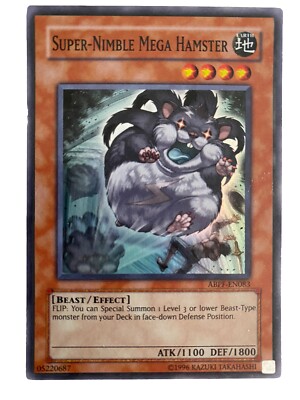 YUGIOH Super-Nimble Mega Hamster ABPF-EN083 Super Rare 2010 LP / NM | eBay