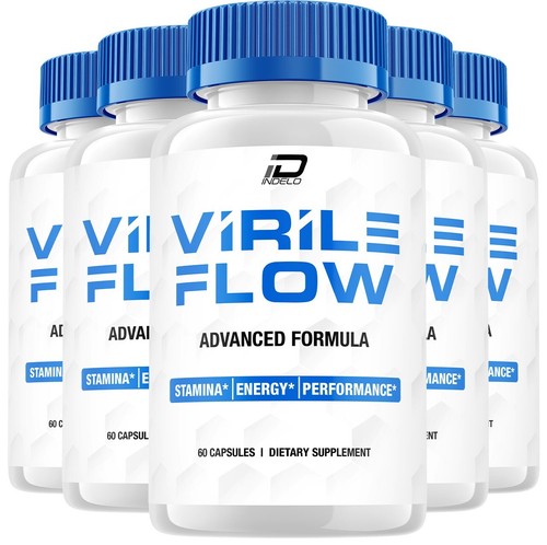 (5 Pack) Virile Flow for Men Capsules – VirileFlow Pills, Virile Flow ...