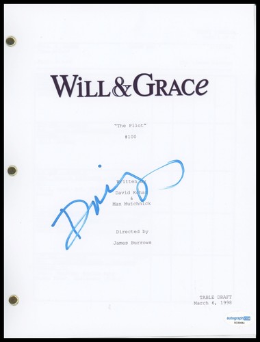 Debra Messing "Will & Grace" AUTOGRAPH Signed Full Pilot Episode Script ...