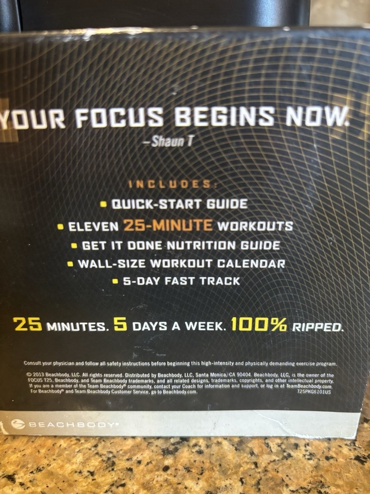 Beach Body T25 Focus Alpha + Beta Get It Done DVD Workouts Shaun T. (9 Disc) | eBay