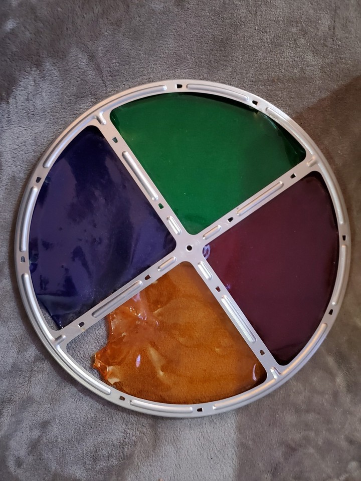 Vtg Compco Colormagic Christmas Tree Color Wheel Motorized Works Yellow ...