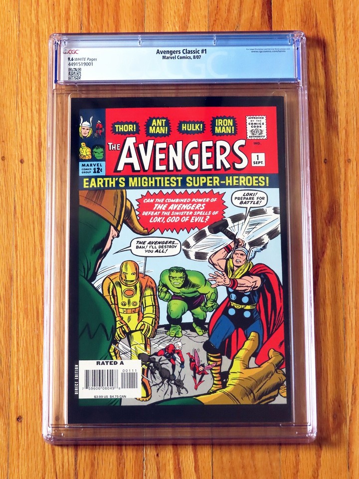 AVENGERS CLASSIC #1 CGC 9.6 NM+ WP 2007 Arthur Adams cover Reprints ...