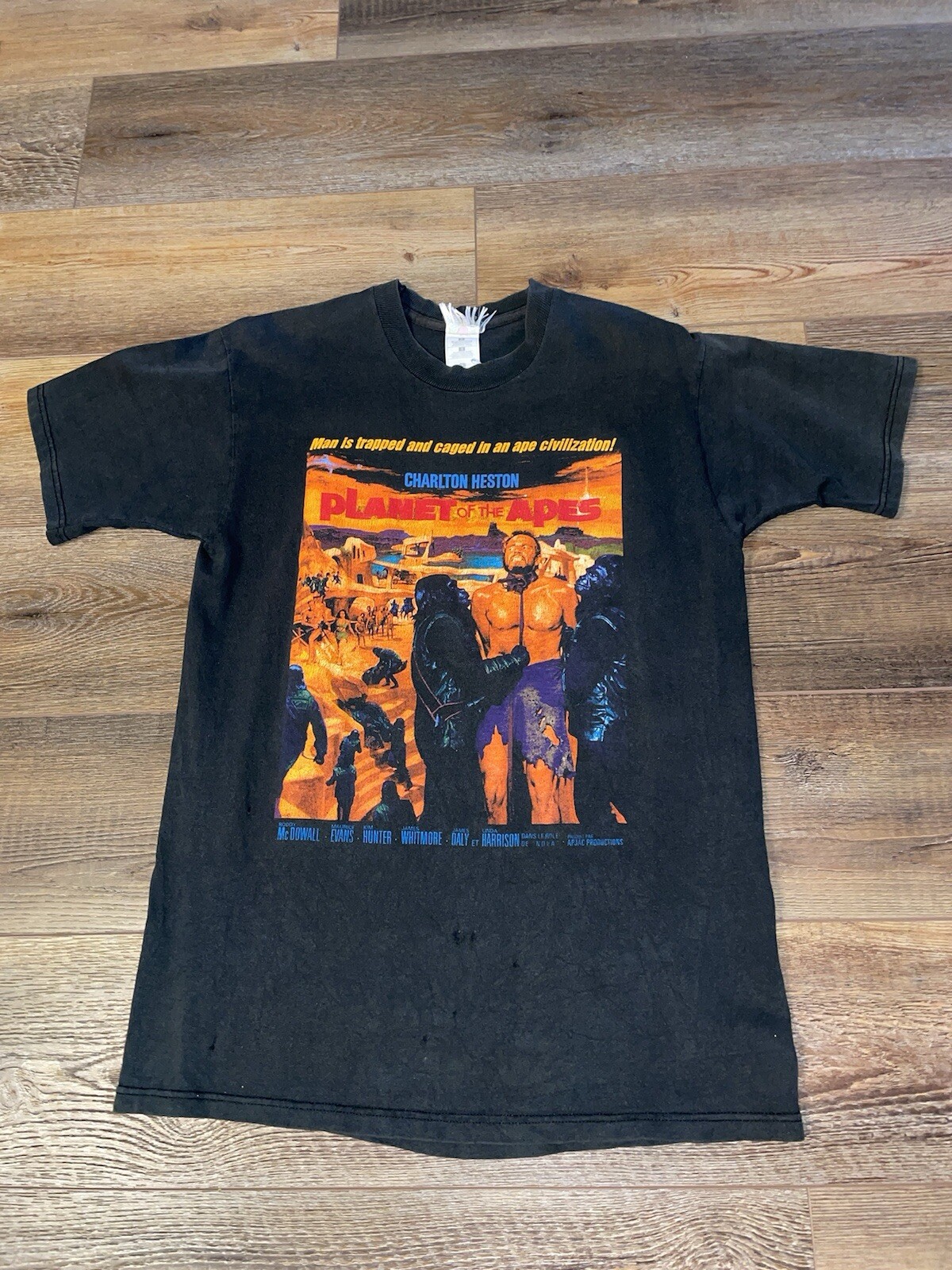 Planet Of The Apes Charlton Heston Movie Vintage Promo Shirt Super RARE ...