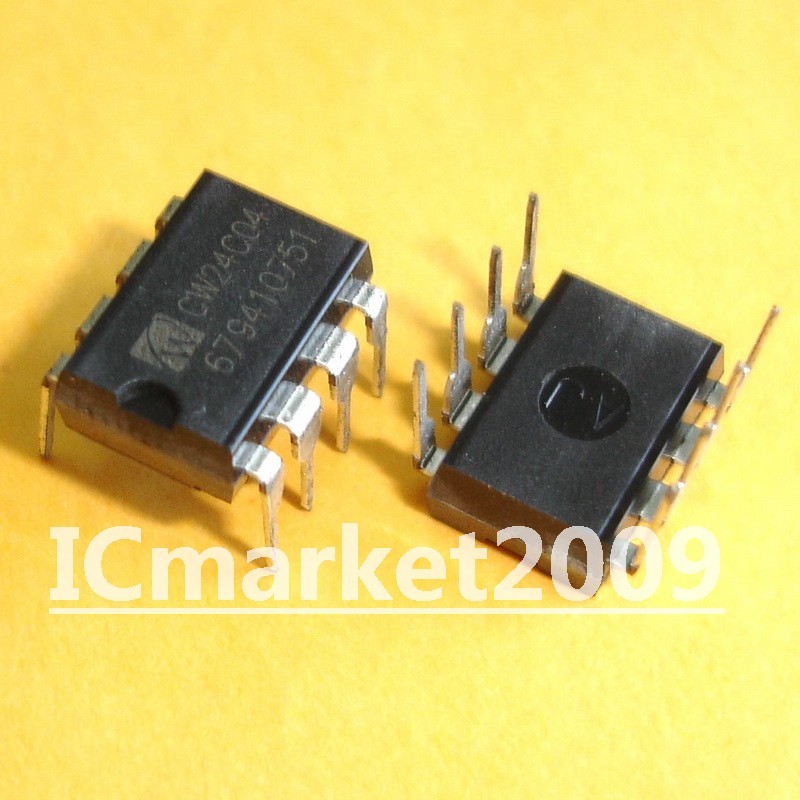 5 PCS CW24C04 DIP-8 CW 24C04 4 Kbit Serial I2C Bus EEPROM Chip IC | eBay