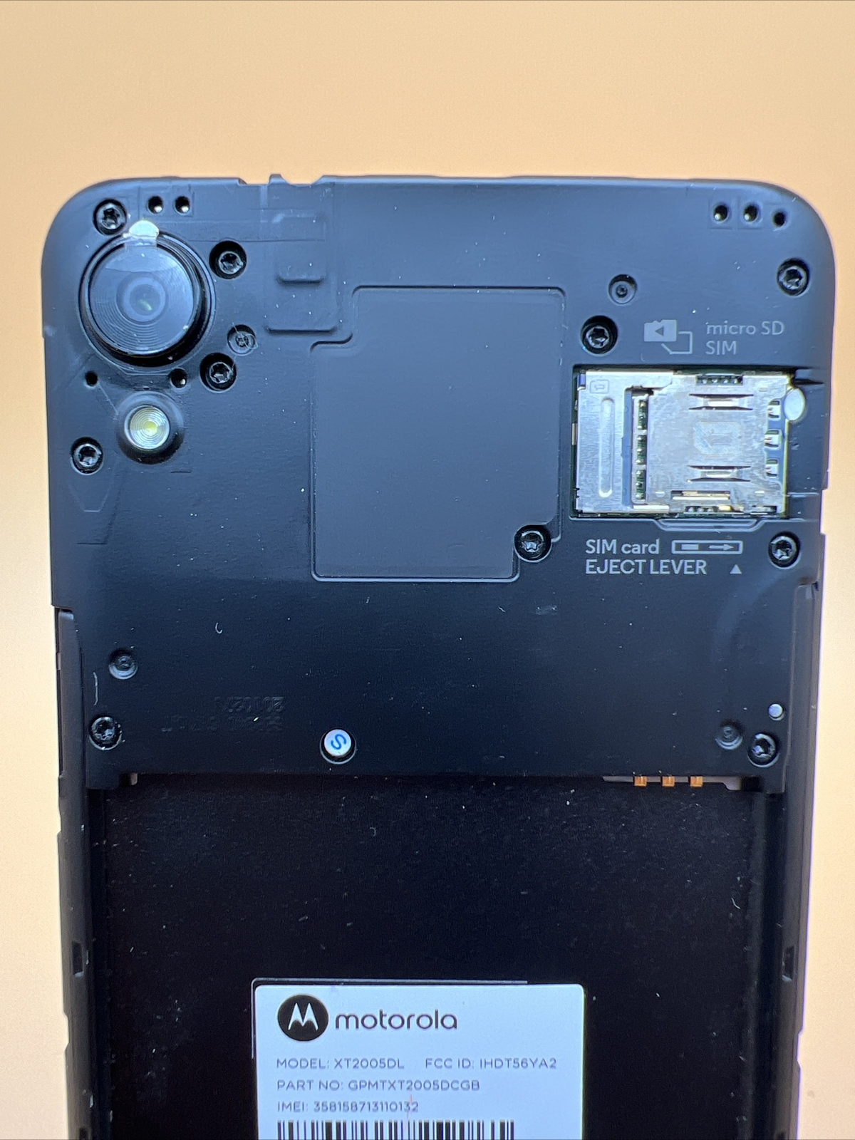 Motorola Moto E6 XT2005DL Complete LCD Digitizer Assembly W/ Frame for ...