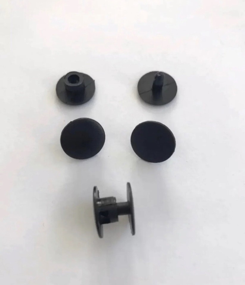 2 SOLID BLACK MATTE RIVETS, BUTTON REPLACEMENT FITS CROCS FAST USA SHIP ...
