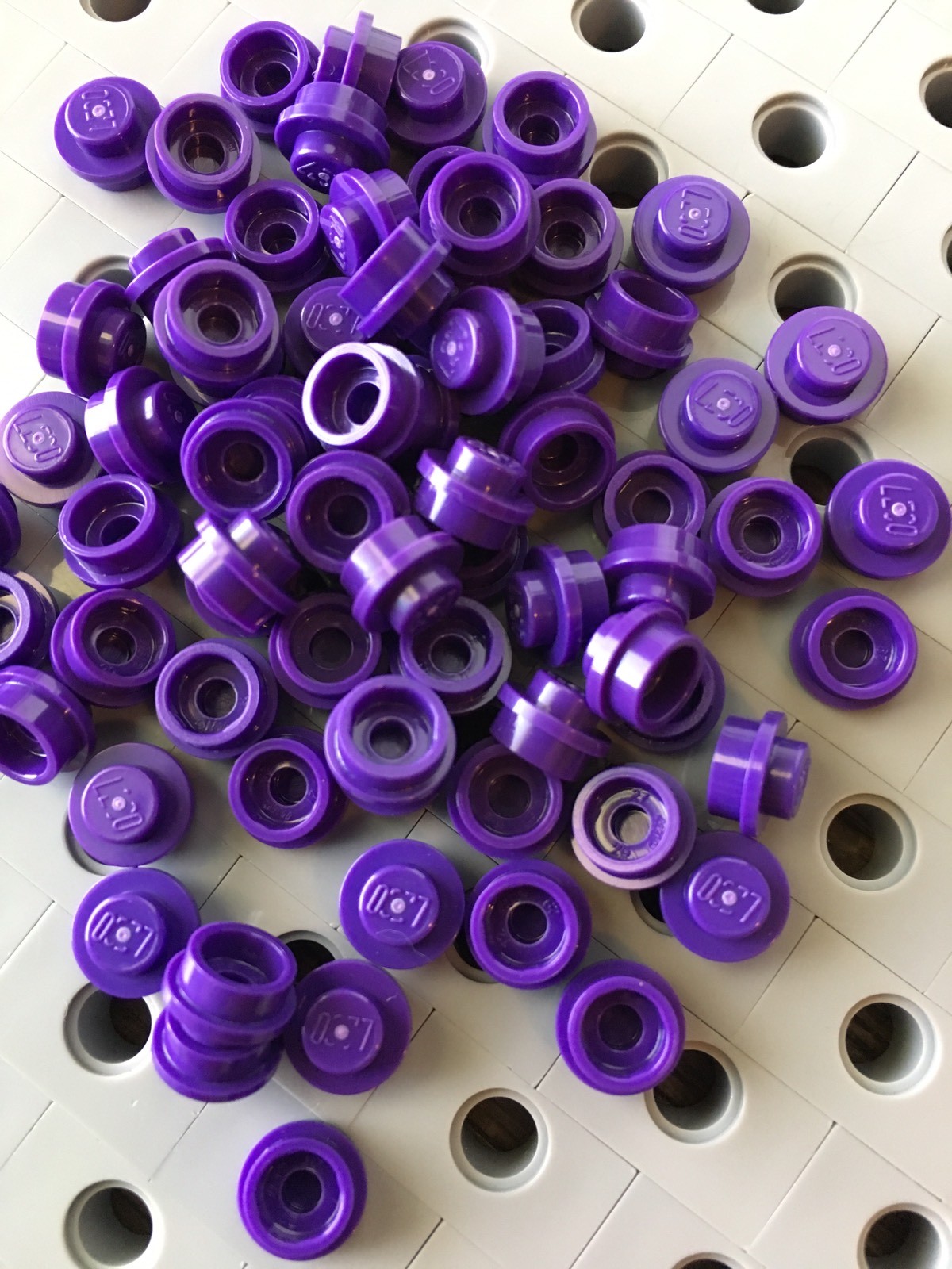Lego 1X1 Purple Round Dots Plates Bricks Friends new lot of 50 | eBay